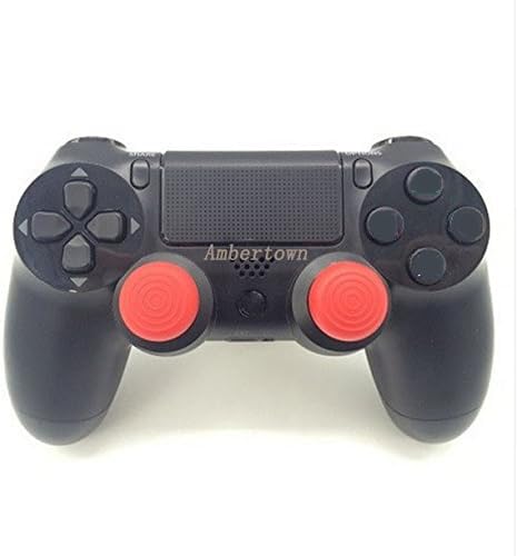 Analog Silicone Thumb Stick Grip Joystick Caps Cover for PS4 PS3 Xbox 360 Xbox One Game Controllers (Red)