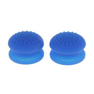 2 x analog gamepad raised antislip thumb stick grips thumbsticks joystick cap cover for ps4, ps3, xbox 360, xbox one controller (blue)