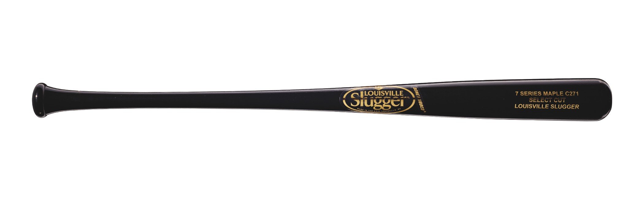 Louisville Slugger C271 Select S7 Maple Baseball Bat, Black/Gold, 34"/31 oz