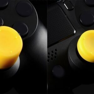 Ambertown Pack of 8 pcs Analog Controller Gamepad Raised Antislip Thumb Stick Grips Thumbsticks Joystick Cap Cover for PS5, PS4, PS3, Switch Pro, Xbox one, Xbox 360, Wii U, PS2 Controller (Yellow)