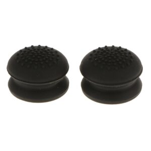 2 x analog gamepad raised antislip thumb stick grips thumbsticks joystick cap cover for ps4, ps3, xbox 360, xbox one controller (black)