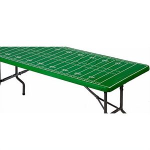 amscan fitted football field table cover, multicolor