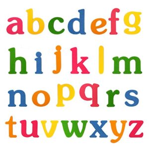 BLUECELL BCP Random Color Set A to Z Lowercase Letters Alphabet Felt Letters + Set A to Z Uppercase Letters Felt Letters