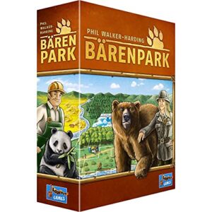 bärenpark board game | tile placement strategy game | fun zoo animal themed puzzle game for adults and kids | ages 8+ | 2-4 players | average playtime 30-45 minutes | made by lookout games