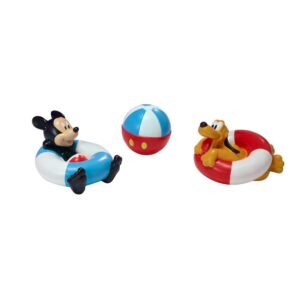 the first years disney mickey mouse squirties baby bath toys - squishy toddler toys for bath, pool, and everyday - 3 count