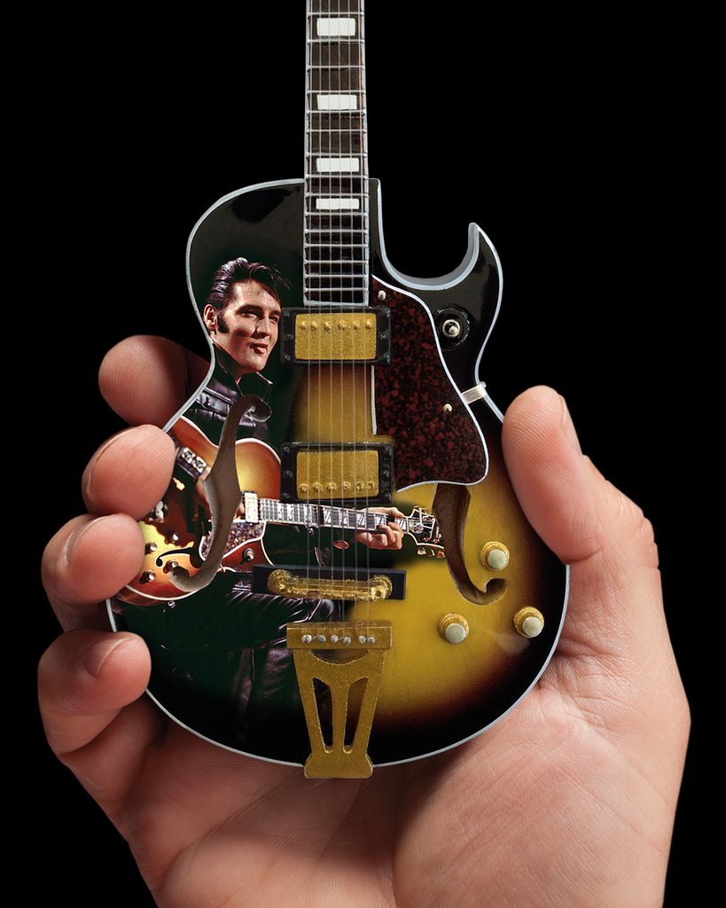 Axe Heaven Licensed Elvis Presley '68 Special Hollow Body Mini Guitar Replica (EP-361)