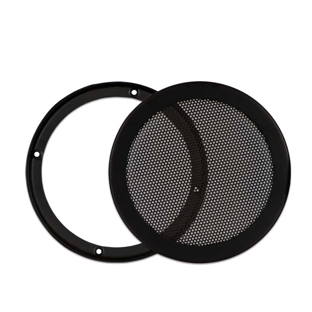 Goldwood Sound, Inc. Monitor Subwoofer Part, Heavy Duty Steel Mesh Snap On Woofer Grills for 6.5" Speakers 2 Grill Pack (SG-M6-2)