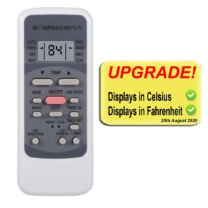 replacement for frigidaire air conditioner remote control model number: r51m/ce