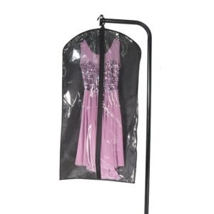 midee dance costume garments bag dust proof zipper-up hanging foldable (black)