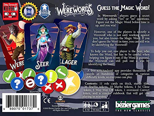 Werewords – Werewords Board Game, Fun Board Game for Families, Engaging Social Deduction, Great Game for Kids & Families, Party Game for Kids & Families, Word Game