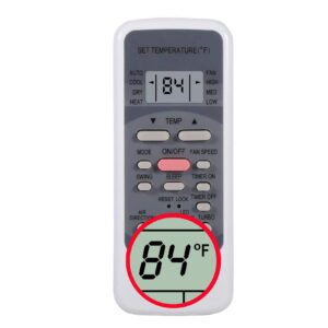 rcecaoshan replacement for klimaire ksin series air conditioner remote control model number: rg51m5/(c) eu rg51m5/eu