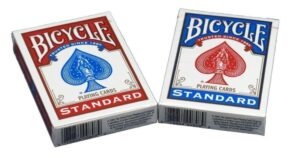 bicycle poker size standard index playing cards, 2 deck player's pack