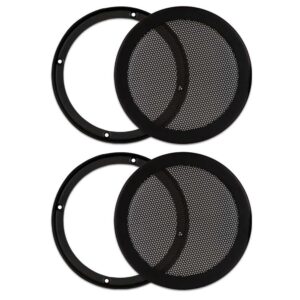 goldwood sound, inc. monitor subwoofer part, heavy duty steel mesh snap on woofer grills for 6.5" speakers 2 grill pack (sg-m6-2)