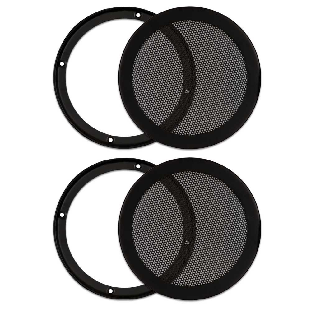 Goldwood Sound, Inc. Monitor Subwoofer Part, Heavy Duty Steel Mesh Snap On Woofer Grills for 6.5" Speakers 2 Grill Pack (SG-M6-2)