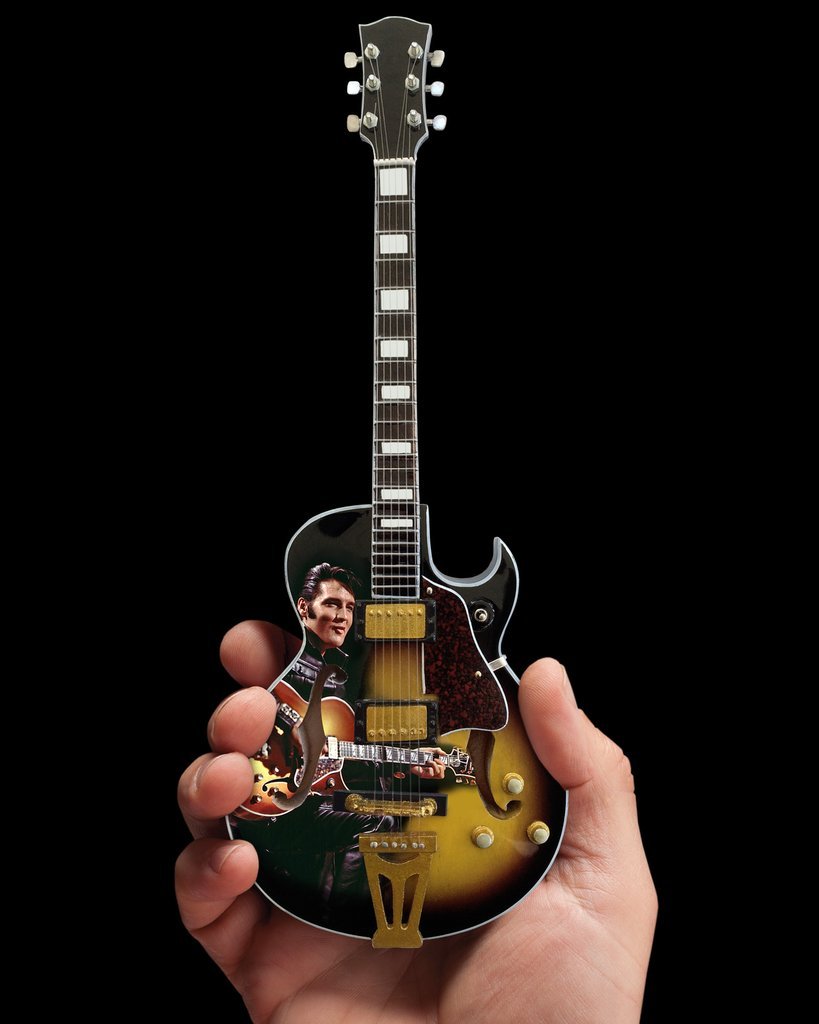 Axe Heaven Licensed Elvis Presley '68 Special Hollow Body Mini Guitar Replica (EP-361)