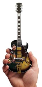 axe heaven licensed elvis presley '68 special hollow body mini guitar replica (ep-361)