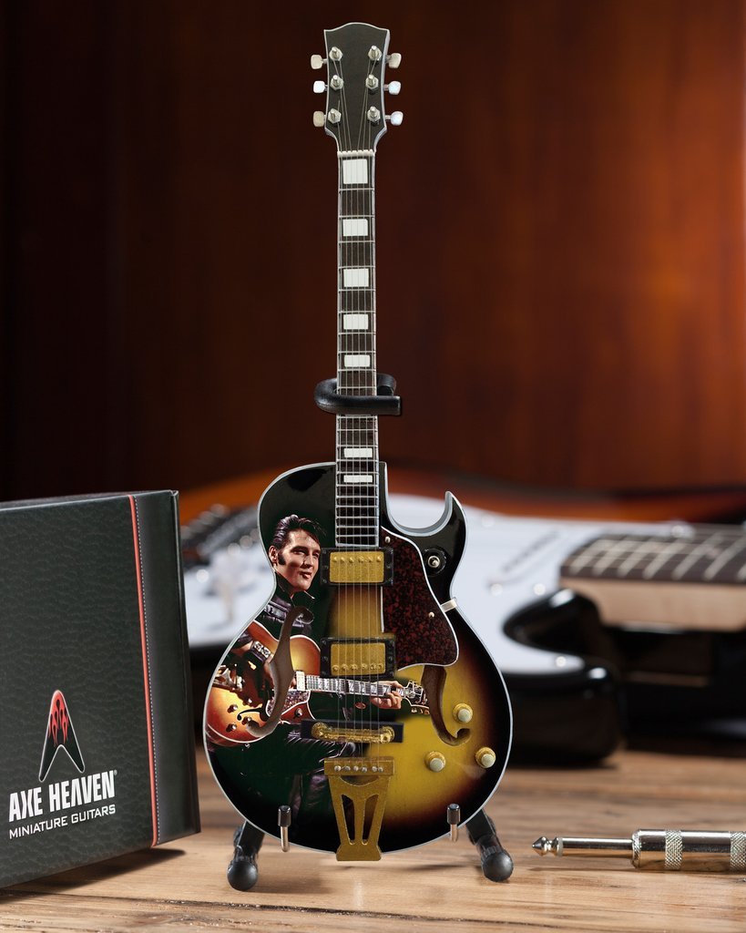 Axe Heaven Licensed Elvis Presley '68 Special Hollow Body Mini Guitar Replica (EP-361)