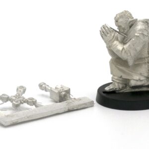 Stonehaven Miniatures Half-Orc Cleric Figure (for 28mm Scale Table Top War Games) - Made in USA