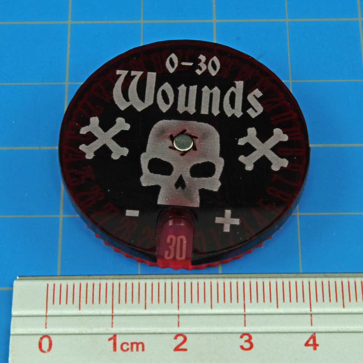 LITKO Wound Dial Wound Dials | Health Tracker | Life Counter | Tabletop Games | Collectible Card Games | Living Card Games | Role Playing Games | LCG | RPG | #0-30 | Magnetic