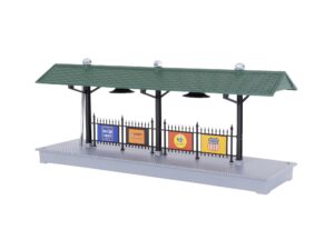 lionel electric o gauge model train accessories for 168 months to 999 months, illuminated station platform , green