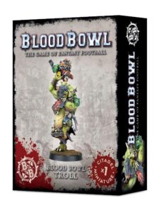 games workshop 99120999002" blood bowl troll figure, black