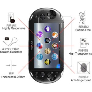 RDFJ Vita 2000 Screen Protector Anti-Scratch Tempered Glass Film for PSVita2000