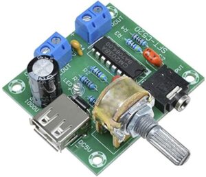 pm2038 2x5w stereo audio amplifier bord 5v usb power supply adjustable volume