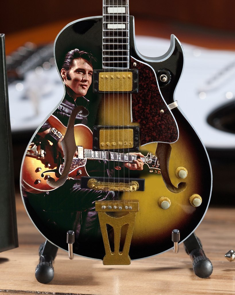 Axe Heaven Licensed Elvis Presley '68 Special Hollow Body Mini Guitar Replica (EP-361)