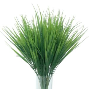 juyo vonsan® faux grass plant artificial plants 8pcs artificial plastic wheat grass for indoor outside home garden office decoration (8)