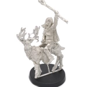 Stonehaven Miniatures Elf Wizard Mounted on Stag Miniature Figure (for 28mm Scale Table Top War Games) - Made in USA