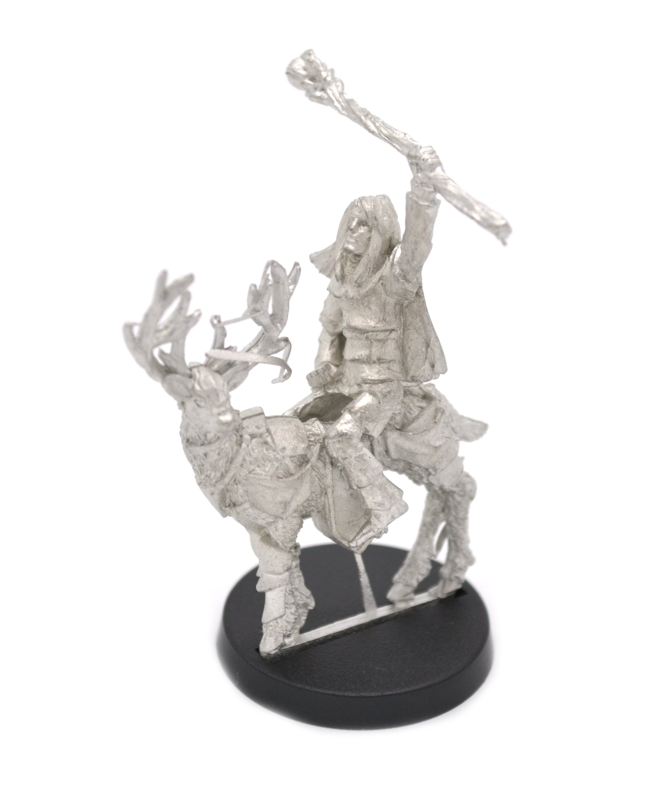 Stonehaven Miniatures Elf Wizard Mounted on Stag Miniature Figure (for 28mm Scale Table Top War Games) - Made in USA