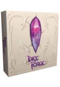 dice forge board game - customize your fate, conquer the gods! dice crafting strategy game, fun family game for kids & adults, ages 10+, 2-4 players, 45 minute playtime, made by libellud