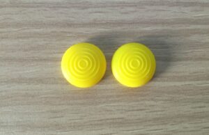 analog silicone thumb stick grip joystick caps cover for ps4 ps3 xbox 360 xbox one game controllers (yellow)