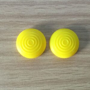 Analog Silicone Thumb Stick Grip Joystick Caps Cover for PS4 PS3 Xbox 360 Xbox One Game Controllers (Yellow)