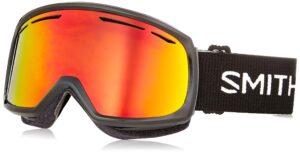 smith optics unisex drift goggle (black/red sol-x mirror)