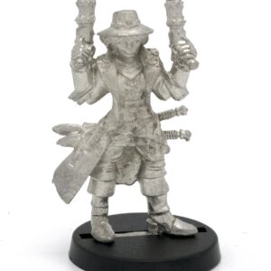 Stonehaven Miniatures Half-Orc Gunslinger Figure (for 28mm Scale Table Top War Games) - Made in USA