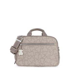 tous vinyl combined with calfskin leather stoned color baby bag for women, 40x20x25 cm, kaos new colores collection