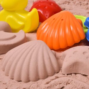 Beach Toys, 19 Piece Sand Toys Set Kids Sandbox Toys Includes Water Wheel Beach Tool Kit Bucket Watering Can Molds Sand Toys Mesh Bag for Travel, Beach Toys for Kids Ages 3-13