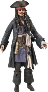 diamond select toys pirates of the caribbean: dead men tell no tales: jack sparrow action figure, 180 months to 1188 months