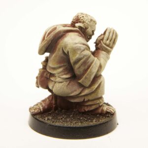 Stonehaven Miniatures Half-Orc Cleric Figure (for 28mm Scale Table Top War Games) - Made in USA