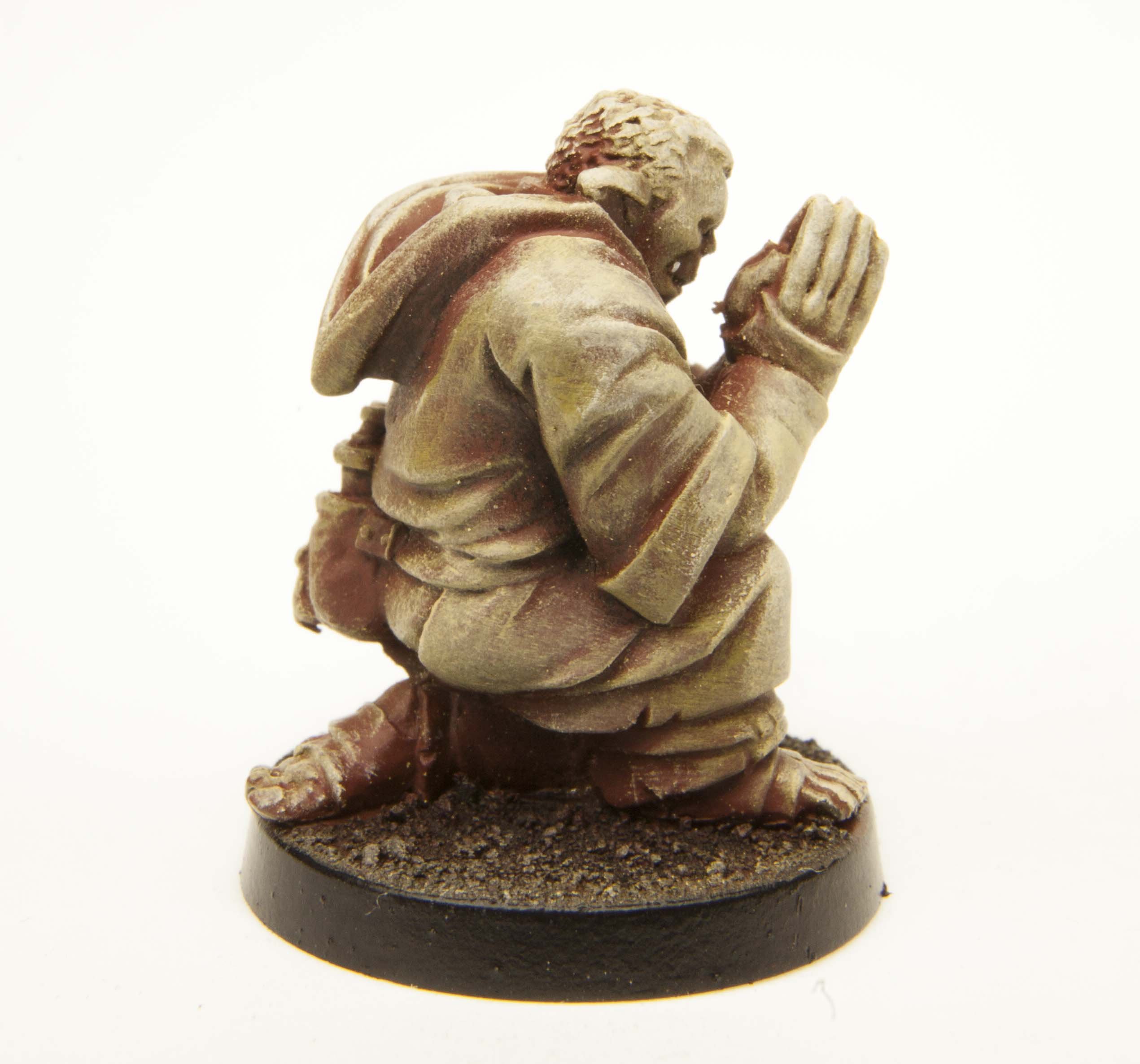 Stonehaven Miniatures Half-Orc Cleric Figure (for 28mm Scale Table Top War Games) - Made in USA