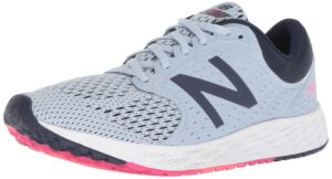 new balance women's fresh foam zante v4 running shoe, black/phantom/silver metallic, 9.5 m us