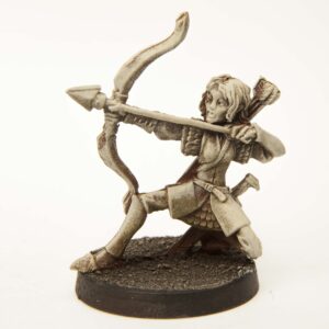 Stonehaven Miniatures Elf Archer Figure (for 28mm Scale Table Top War Games) - Made in USA