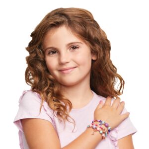 Make It Real: Bedazzled! Charm Bracelets Kit - Blooming Creativity - Create 3 Unique Bracelets, 104 Pieces, Includes Play Tray, All-In-One, DIY Jewelry Kit, Tweens & Girls, Arts & Crafts, Ages 8+