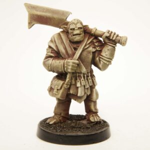 Stonehaven Half-Orc Fighter Miniature Figure (for 28mm Scale Table Top War Games) - Made in USA