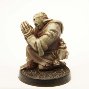 Stonehaven Miniatures Half-Orc Cleric Figure (for 28mm Scale Table Top War Games) - Made in USA