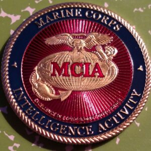 Marine Corps Intelligence Activity MCIA Military Challenge Art Coin