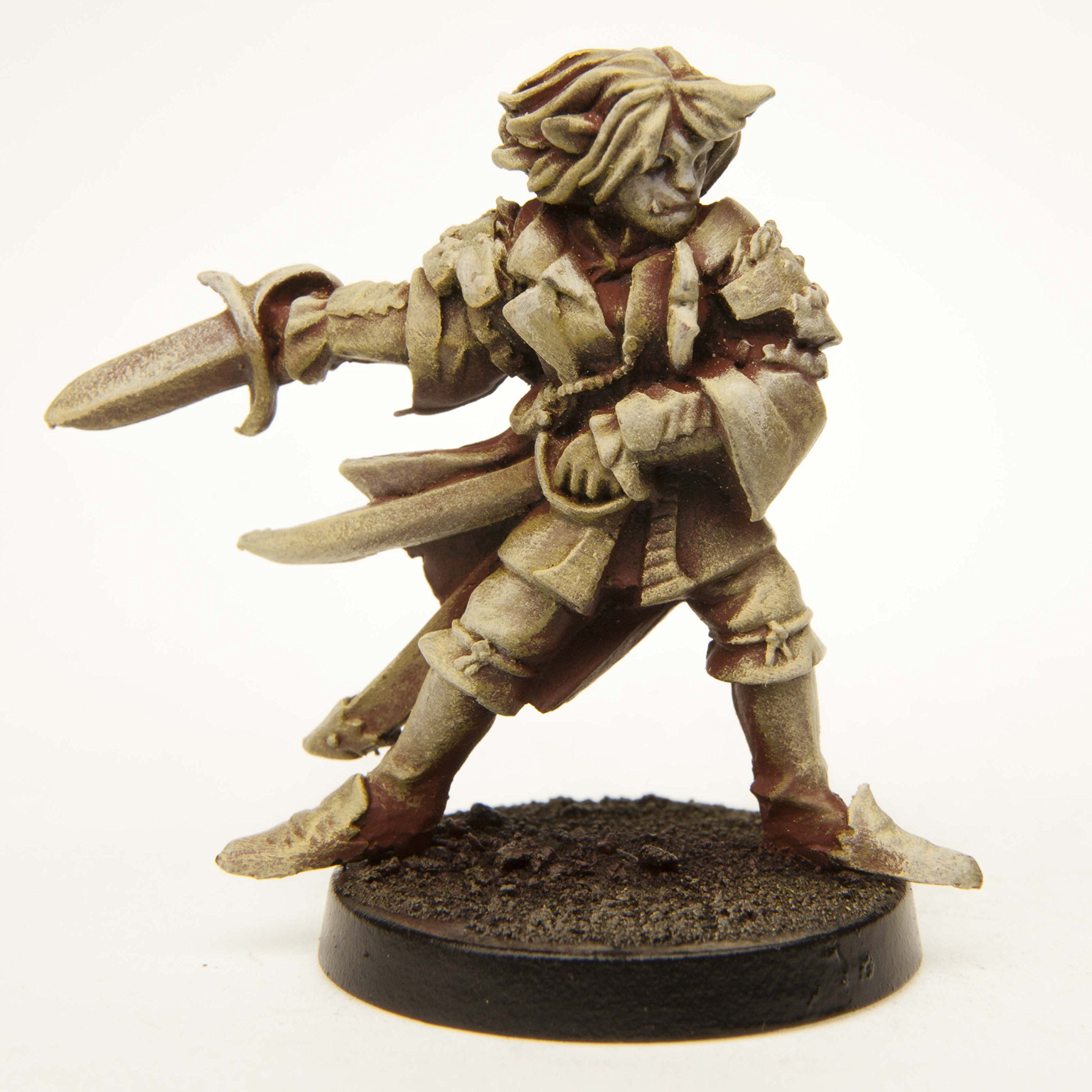 Stonehaven Miniatures Half-Orc Spell Blade Figure (for 28mm Scale Table Top War Games) - Made in USA