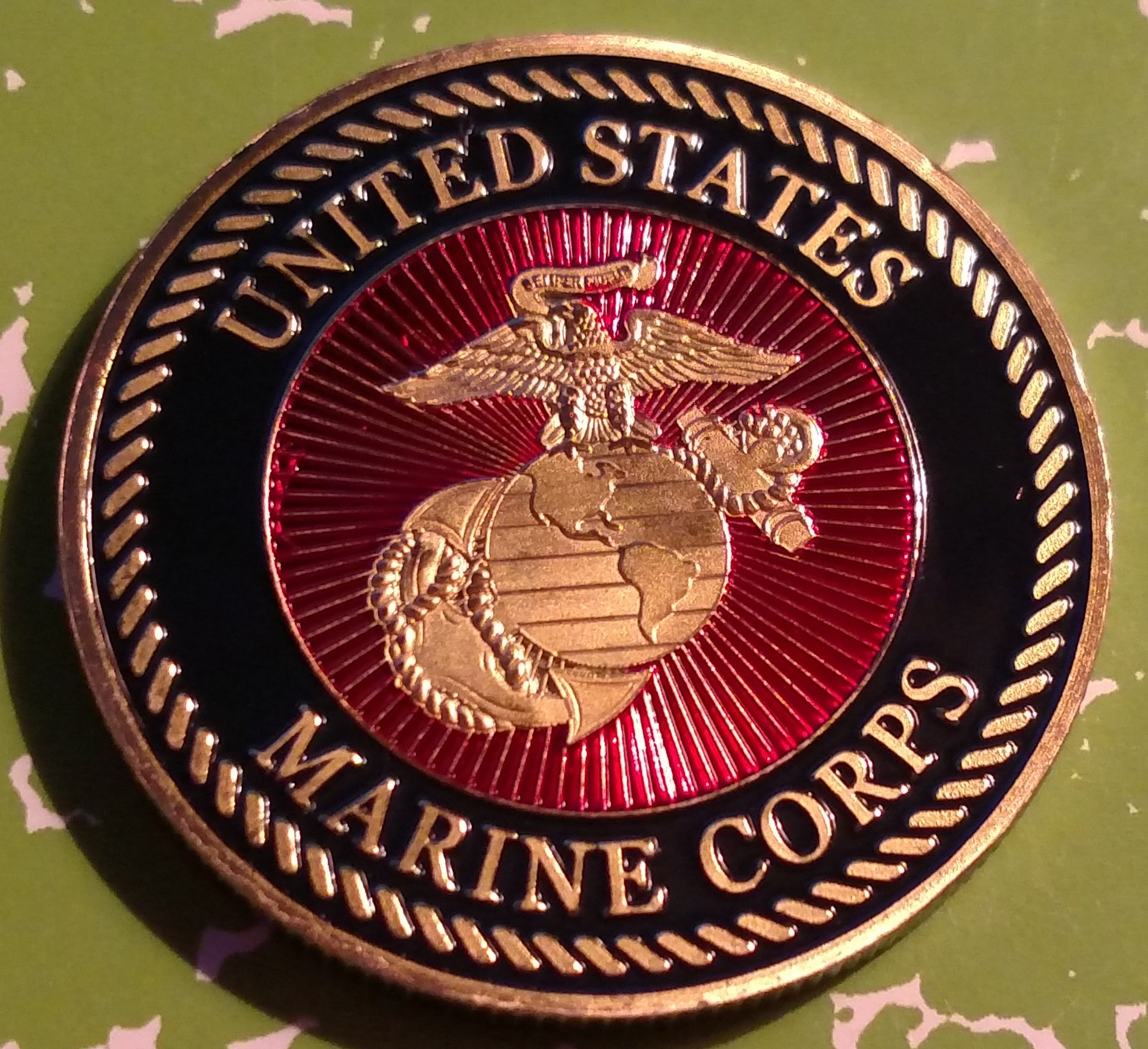 Marine Corps Intelligence Activity MCIA Military Challenge Art Coin