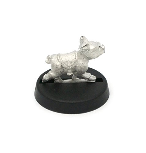 Stonehaven Miniatures Tiny Pig with Saddle Figure (for 28mm Scale Table Top War Games) - Made in USA